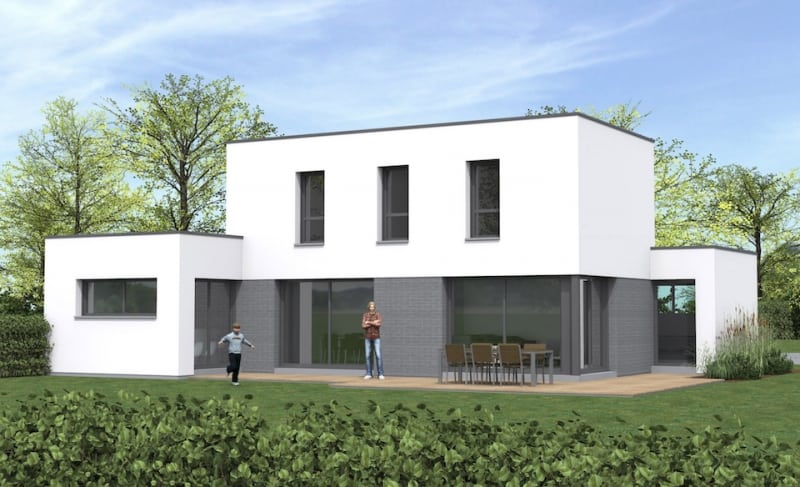 Construction cubique à Nieppe - POUWELS AB Architecteurs