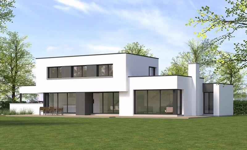 Construction cubique à Verlinghem - POUWELS AB Architecteurs